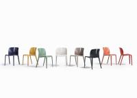 China Plis Design Chair with Italian Design and Natural Colors in W500*D525*H785(mm) for Guest Seating for sale