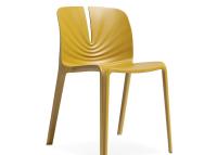 China Plis Design Chair with Italian Design and Natural Colors in W500*D525*H785(mm) for Guest Seating for sale
