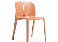 China Plis Design Chair with Italian Design and Natural Colors in W500*D525*H785(mm) for Guest Seating for sale