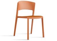 China Italian Design Waterfalls Side Chair with Natural Colors and Dimensions W500*D525*H785(mm) for sale