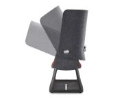 China U Series Sofa Chair with 304 Stainless Steel Frame, Full-Grain Saddle Leather, and 126 kg Weight Capacity for sale
