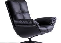 China Ux Office Lounge Chair with 304 Stainless Steel Frame, Full-Grain Saddle Leather, and 126 kg Weight Capacity for sale