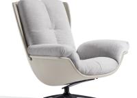 China Ux Office Lounge Chair with 304 Stainless Steel Frame, Full-Grain Saddle Leather, and 126 kg Weight Capacity for sale