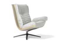China Ux Office Lounge Chair with 304 Stainless Steel Frame, Full-Grain Saddle Leather, and 126 kg Weight Capacity for sale