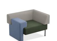 China D 10 Office Sofa Lounge Sofa with Whorl Design Wireless Charging and Modular Combination for sale