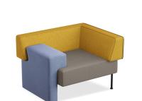 China D 10 Office Sofa Lounge Sofa with Whorl Design Wireless Charging and Modular Combination for sale