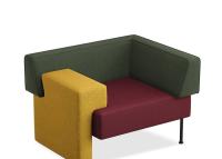 China D 10 Office Sofa Lounge Sofa with Whorl Design Wireless Charging and Modular Combination for sale
