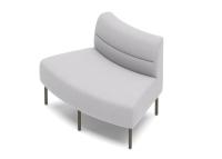China F 6 Modular Sofa with Multiple Size Options and Arc and Fold Design for Public Spaces for sale