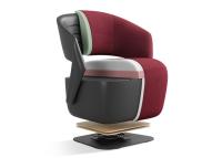 China U Series Office Lounge Sofa with 304 Stainless Steel Frame and Full-Grain Saddle Leather in Multiple Sizes for sale