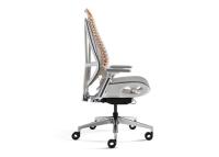 China Hup Comfortable Office Chair with Adjustable Backrest Spine Support and H-Shaped Design Task Chair for sale