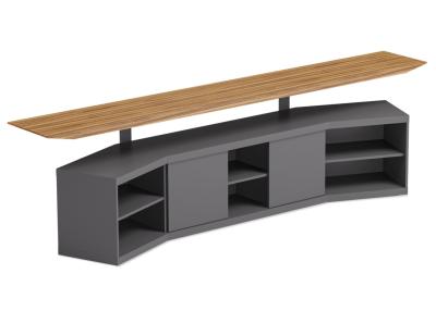 China Status 2 Office Storage Cabinets with w900*d900*h750(mm) Dimensions, Semi Open Design, and Modern Retro Styling for sale