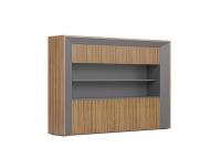 China Status 2 Office Storage Cabinets with w900*d900*h750(mm) Dimensions, Semi Open Design, and Modern Retro Styling for sale