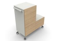 China Mdecor Training Tables with Flip Tabletop Eight Colors and Warm Wood Grain for Dynamic Training Environments for sale