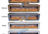 China Silver Mirror Finish Wall-Mounted Mirrored Fireplace with MDF Construction and Space-Saving Design for sale
