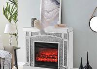 China MDF Mirrored Design Electric Fireplace Furniture TV Stand Custom Made for sale