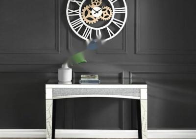 China Mirrored Round Wall Clock with MDF Material and 80X80CM Size for Elegant Decor for sale