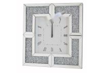 China Mirrored Clock with Crushed Diamond and Elegant Design for Wall Decoration for sale