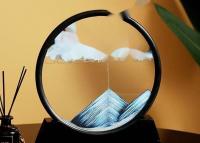 China Blue Quicksand Painting Moving Sand Picture in 7.1x7.9 inches and 10.2x11 inches Sizes for sale