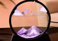 China Purple Quicksand Painting Moving Sand Picture in 7.1*7.9 inches and 10.2*11 inches Resin Craft for sale