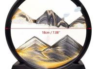 China Yellow Quicksand Painting Moving Sand Picture in 7.1x7.9 inches and 10.2x11 inches Resin Craft for sale