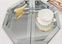 China 71.4X20.8x10.2CM Wall Shelf with Crush Diamond Glass and 2 Drawers Mirror Art Resin Craft Shelf for sale