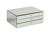China 71.4X20.8x10.2CM Wall Shelf with Crush Diamond Glass and 2 Drawers Mirror Art Resin Craft Shelf for sale