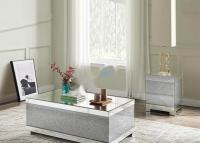 China Mirrored Finish Coffee Table with MDF Material and 120X70X46CM Dimensions for Living Room for sale