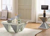 China Mirrored Glass Faux Diamonds Square Coffee Table for Living Room for sale