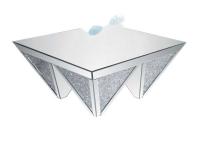 China Mirrored Glass Faux Diamonds Square Coffee Table for Living Room for sale