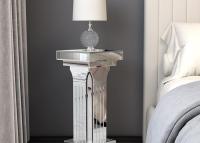 China Small Coffee Table with Silver Mirror Finish and MDF Material - 30X30X70CM End Table for sale