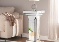 China Small Coffee Table with Silver Mirror Finish and MDF Material - 30X30X70CM End Table for sale