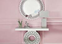 China Mirrored Surface Console Table with Silver Mirror Finish and Modern Design for sale