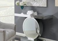 China JSF861 LED Light Console Table with Mirrored Finish and 120X35X79CM Dimensions for sale