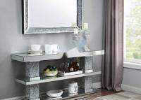 China Noralie Mirrored Console Table with Crushed Diamond Inlay and 160X40X85CM Dimensions for sale