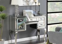 China Mirrored Dressing Table with 5 Drawers and Tri-Fold Mirror - Elegant Vanity Table for sale