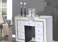 China Mirrored Dressing Table with 5 Drawers and Tri-Fold Mirror - Elegant Vanity Table for sale