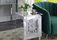 China Luxurious Mirrored Nightstand with Crushed Diamond Detailing and 45x40x60cm Dimensions for sale