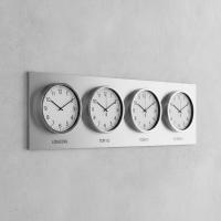 China 60CM and 80CM Black Mirror Wall Clock - Stylish Timepiece with Gold Accents for sale