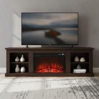 China MDF Mirrored Design Electric Fireplace Furniture TV Stand Custom Made for sale