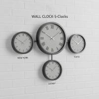 China Copper Mirror Wall Clock 50CM Customizable Timepiece for Elegant Living Spaces for sale