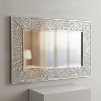 China Stella Crushed Diamond Mirrored Bedside Table 40x35x60cm Custom Designs Nightstand for sale