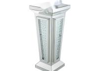 China Mirrored Surface Side Table with Faux Crystals Inlay and 40X40X75CM Size for sale