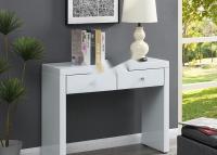 China Super White Mirrored Surface Side Table with 2 Drawers for sale