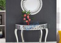 China Silver Mirror Side Table with Compact Design and Stylish Finish Console Table for sale