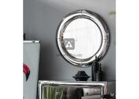 China 80X80X3.8CM Silver Mirror Curved Wall Mirror - Decorative Wall-Mounted Mirror with Curved Design for sale