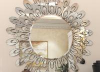 China 90X90CM Silver Mirror Wall Mirror with MDF Frame - Decorative Mirror for Home Decor for sale