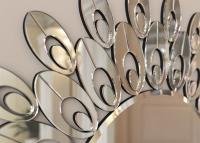 China 90X90CM Silver Mirror Wall Mirror with MDF Frame - Decorative Mirror for Home Decor for sale
