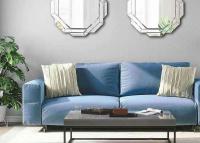 China 80X80CM Silver Mirror Wall Mirror with MDF Frame - Decorative Art Mirror for sale