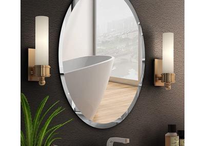 China Edge bevelled oval wall mirror 50X70CM SILVER MIRROR with one piece simple glass for sale