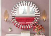 China JZ0038 Sunburst Silhouette Decorative Mirror with Non-Beveled Glass in 36